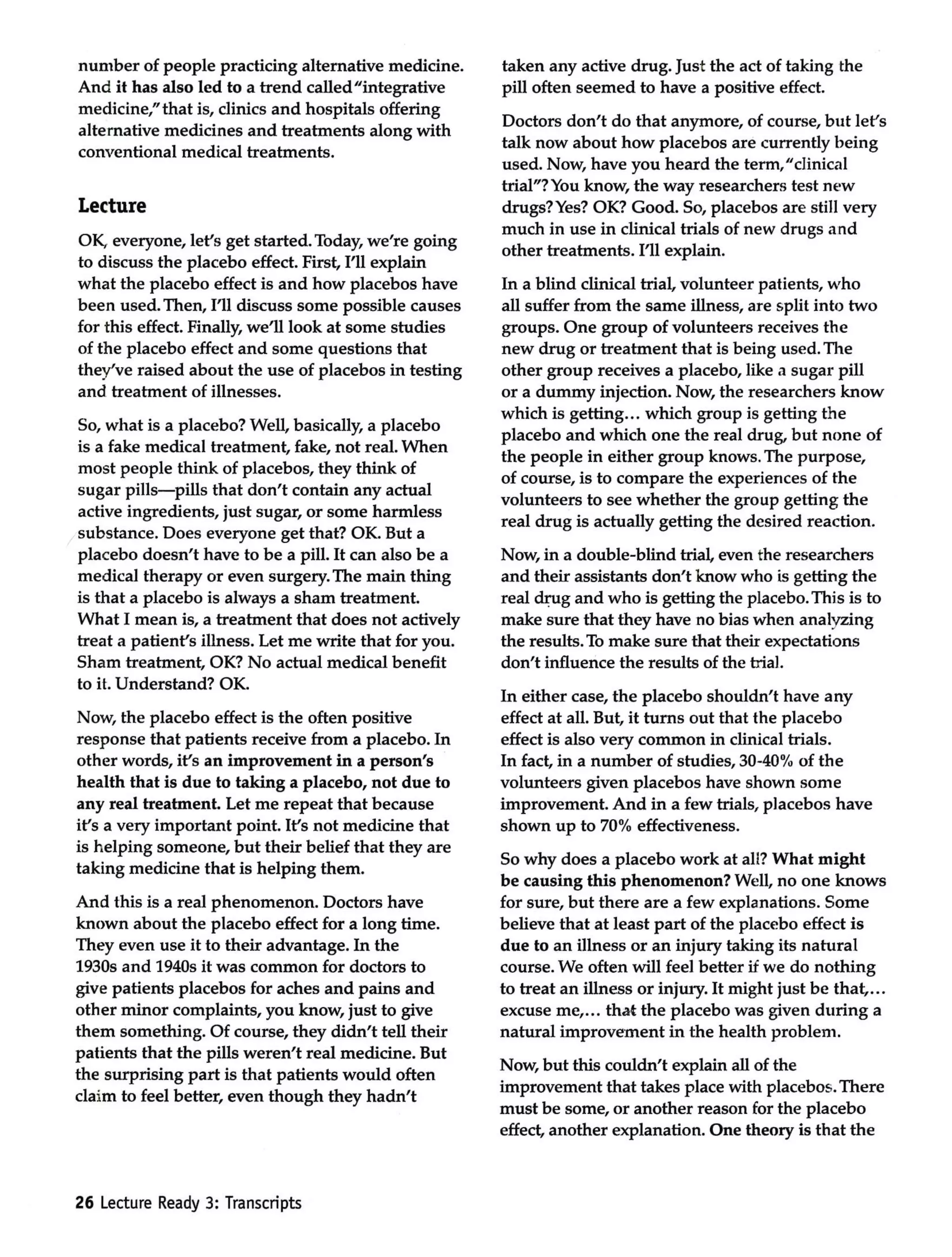 Lecture Ready 3 Strategies for Academic Listening, Note-taking, and Discussion (ANSWERS) | PDF