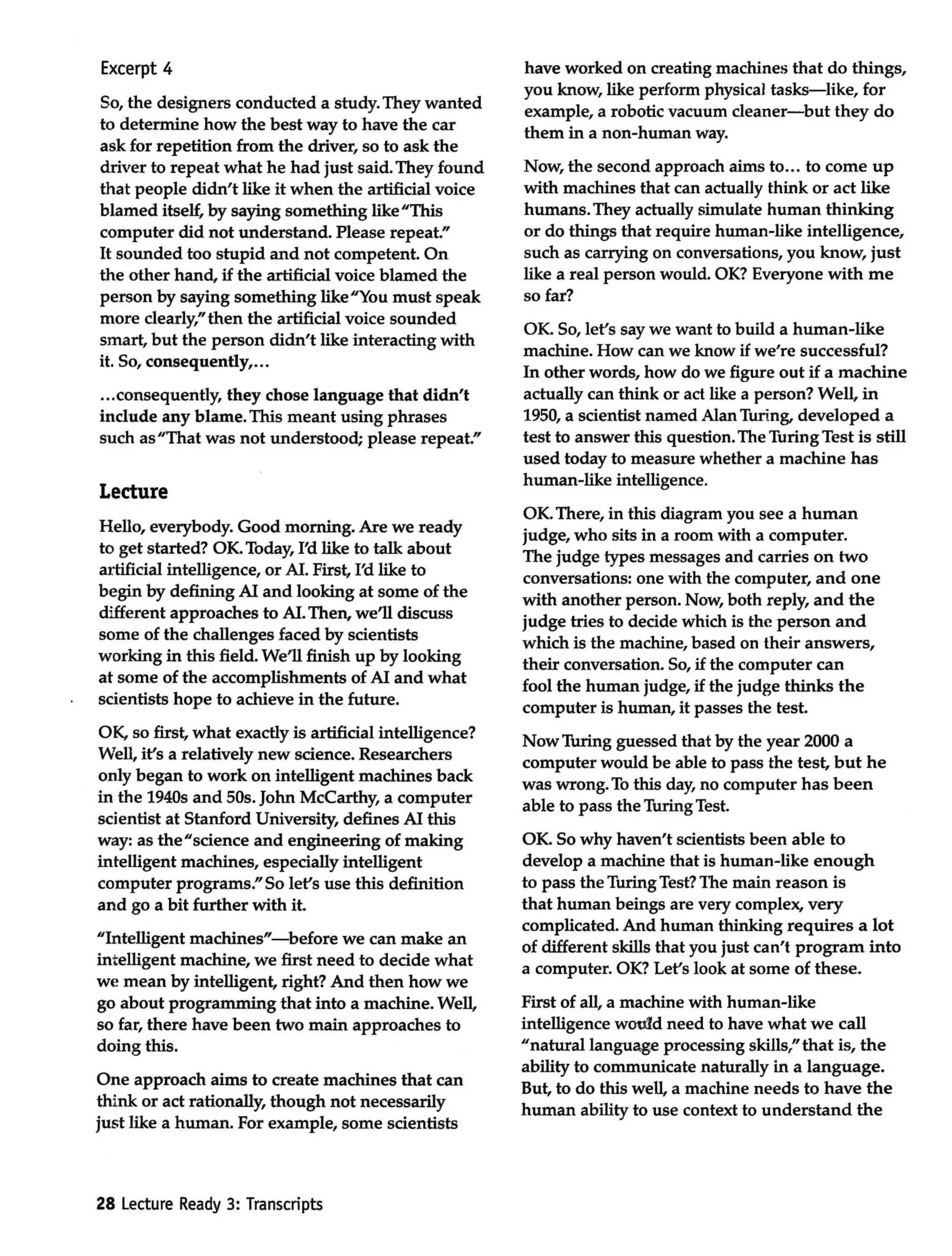 Lecture Ready 3 Strategies for Academic Listening, Note-taking, and Discussion (ANSWERS) | PDF