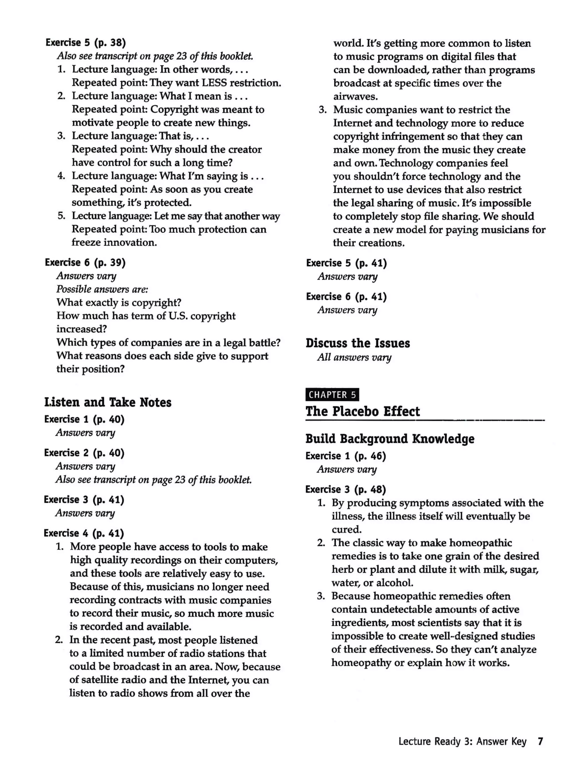 Lecture Ready 3 Strategies for Academic Listening, Note-taking, and ...