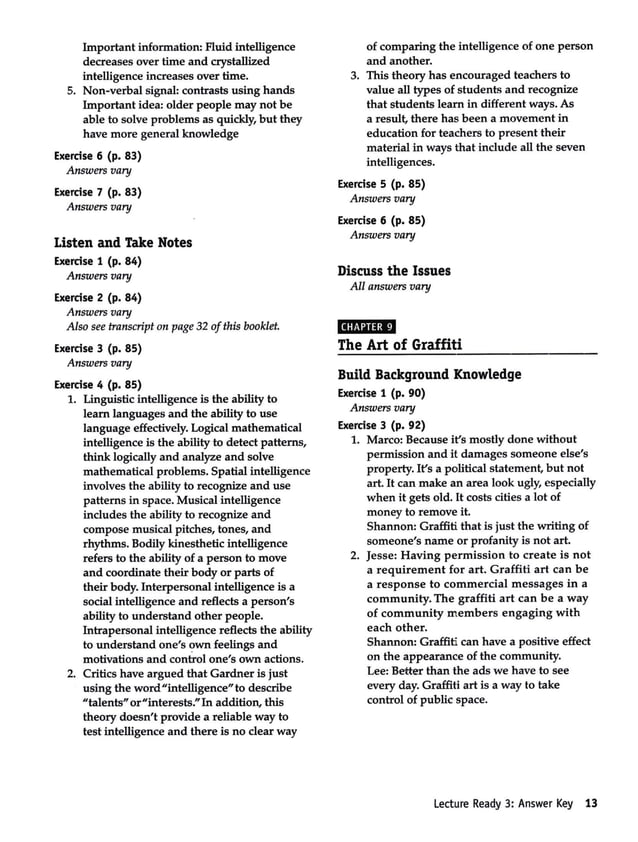 Lecture Ready 3 Strategies for Academic Listening, Note-taking, and ...