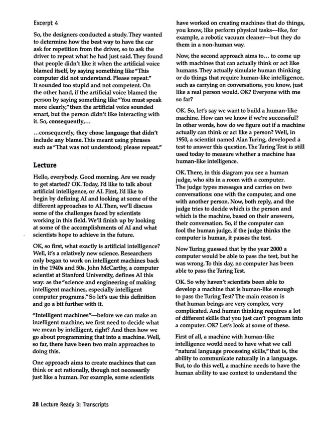 Lecture Ready 3 Strategies for Academic Listening, Note-taking, and Discussion (ANSWERS) | PDF