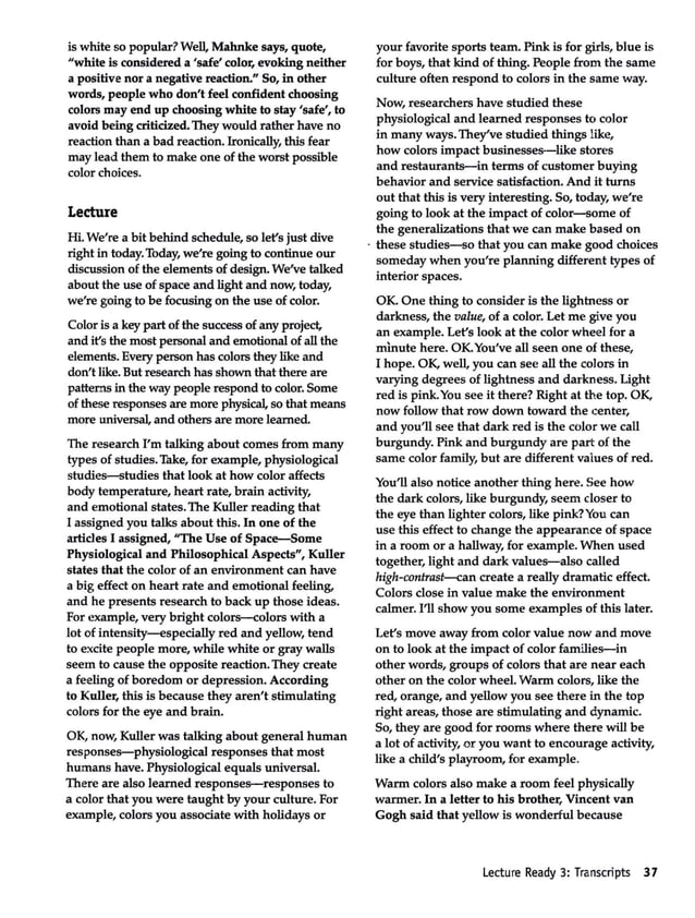 Lecture Ready 3 Strategies for Academic Listening, Note-taking, and Discussion (ANSWERS) | PDF