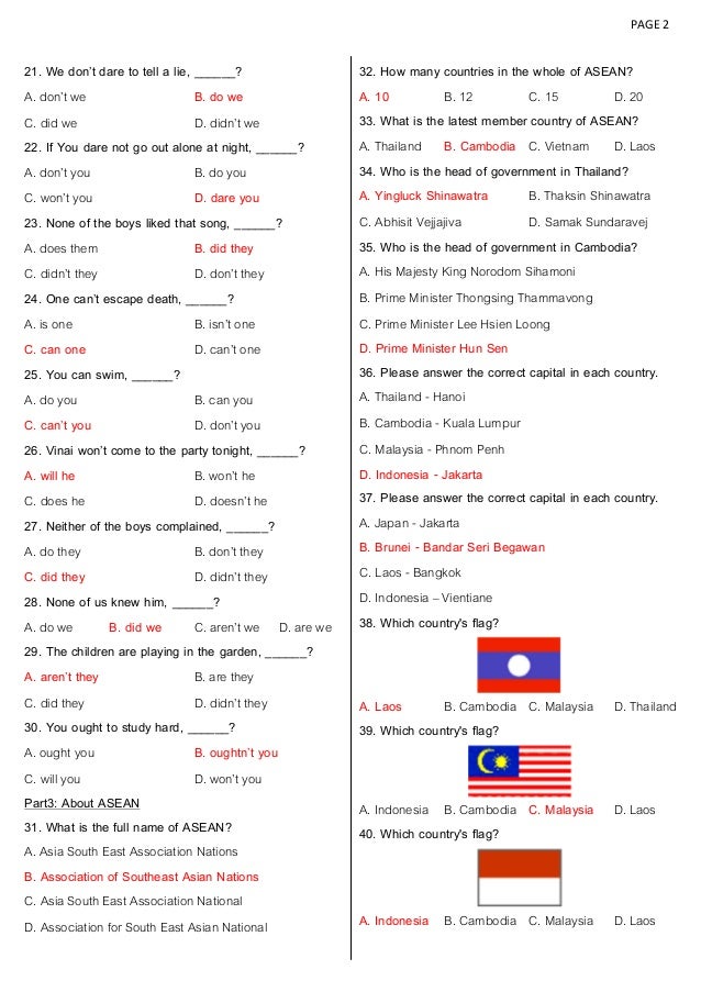 Answer key (english midterm examination) (1)