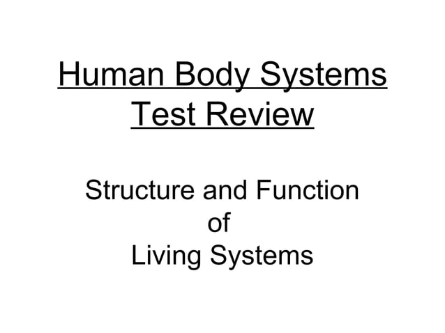 Human Body Systems Test Review | PPT | Lung and Respiratory Health ...