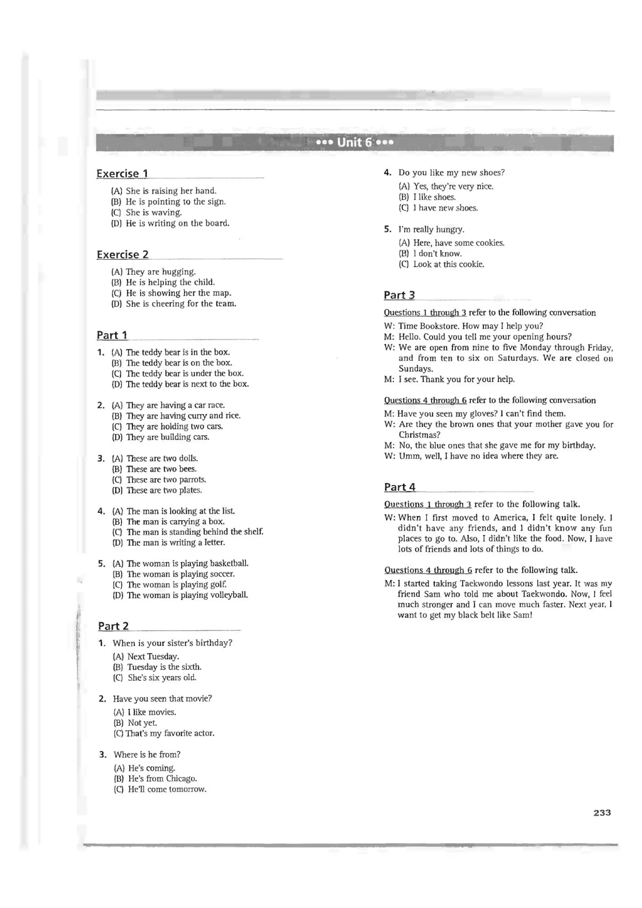 Answer key very easy toeic | PDF