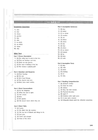 Answer key very easy toeic | PDF