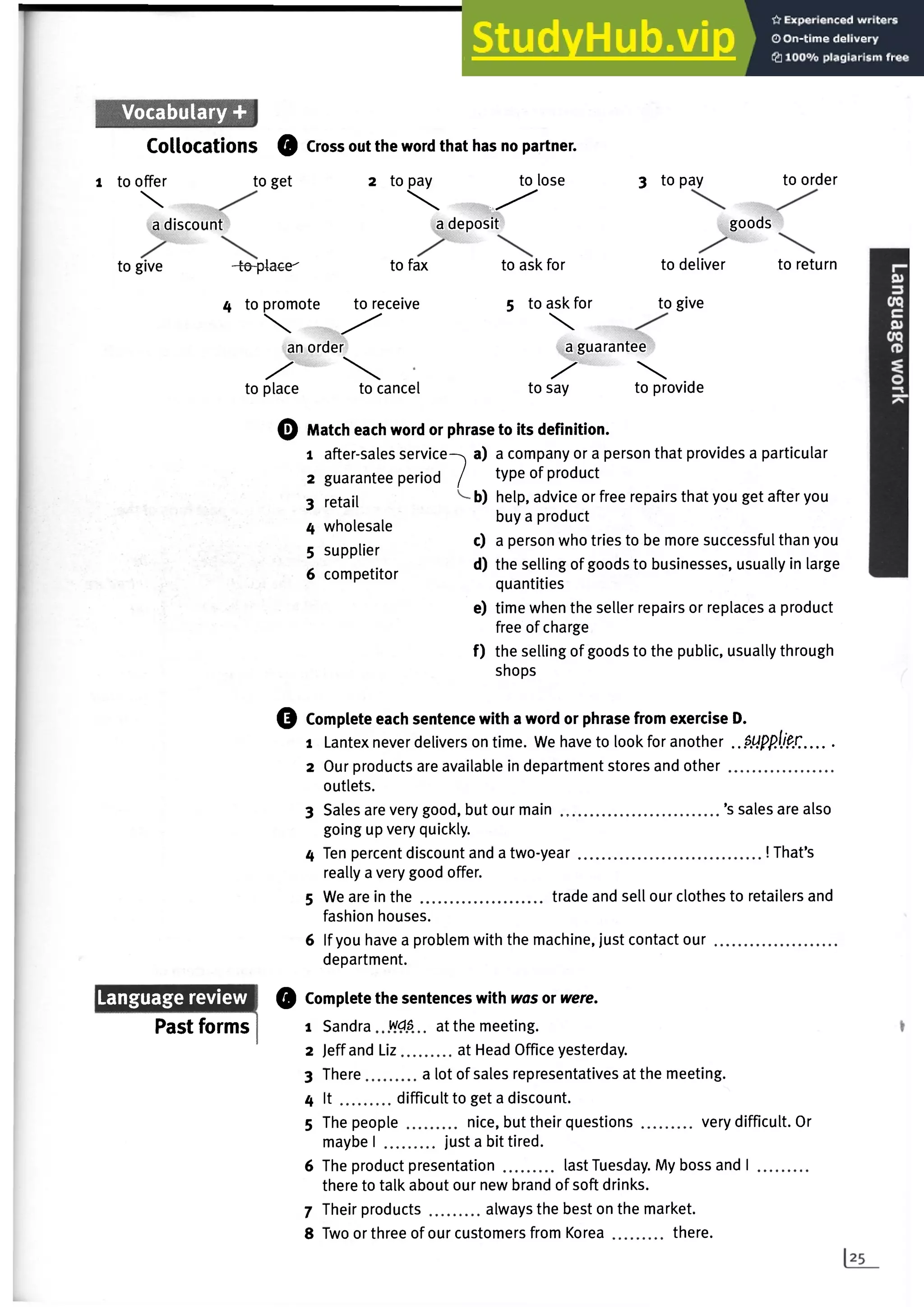 Answer Market Leader Pre-Intermediate | PDF | Food & Drink