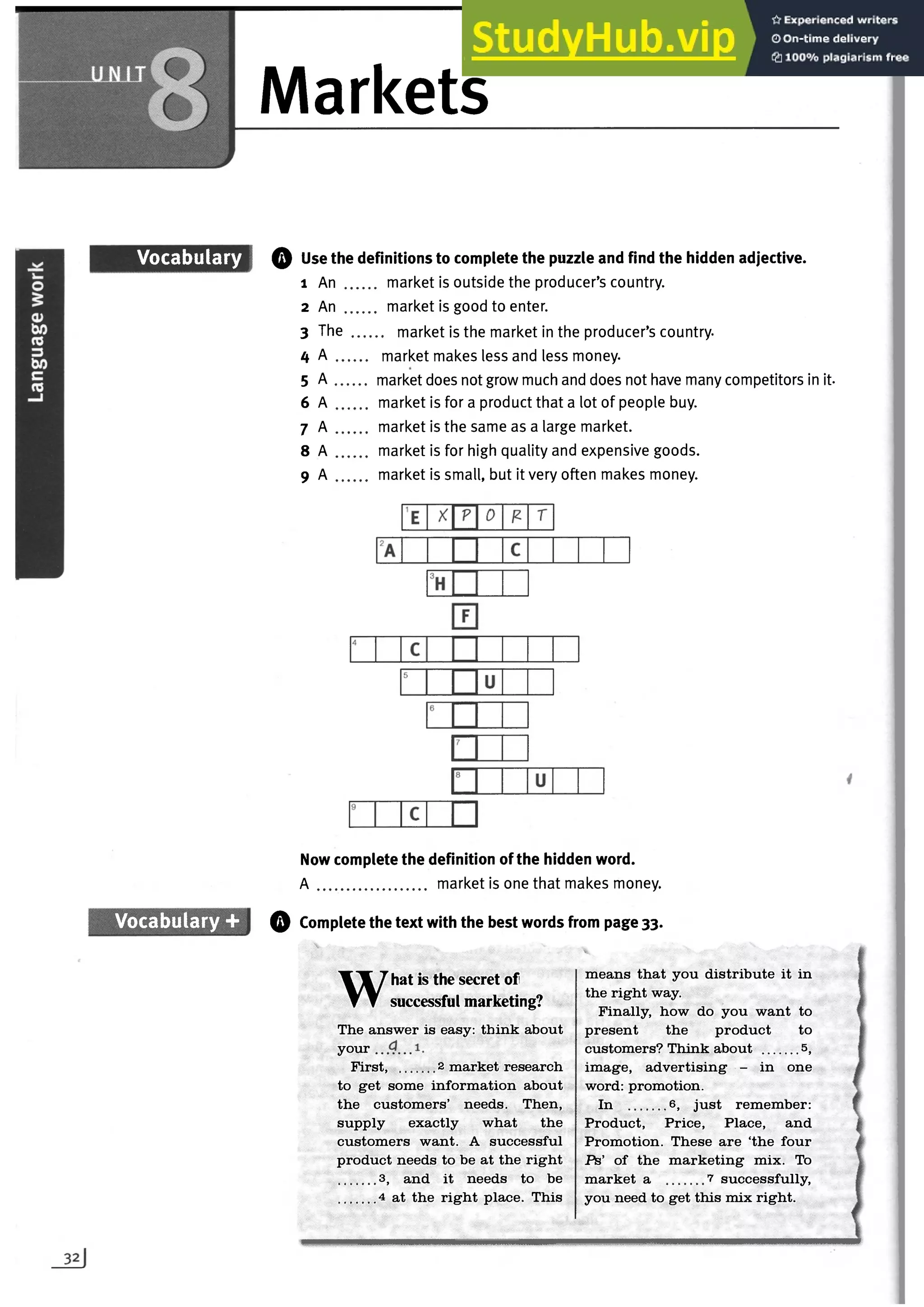 Answer Market Leader Pre-Intermediate | PDF | Food & Drink