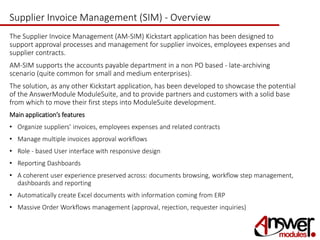AnswerModules - Supplier Invoice management | PPTX