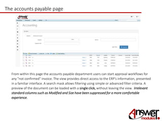 AnswerModules - Supplier Invoice management | PPTX