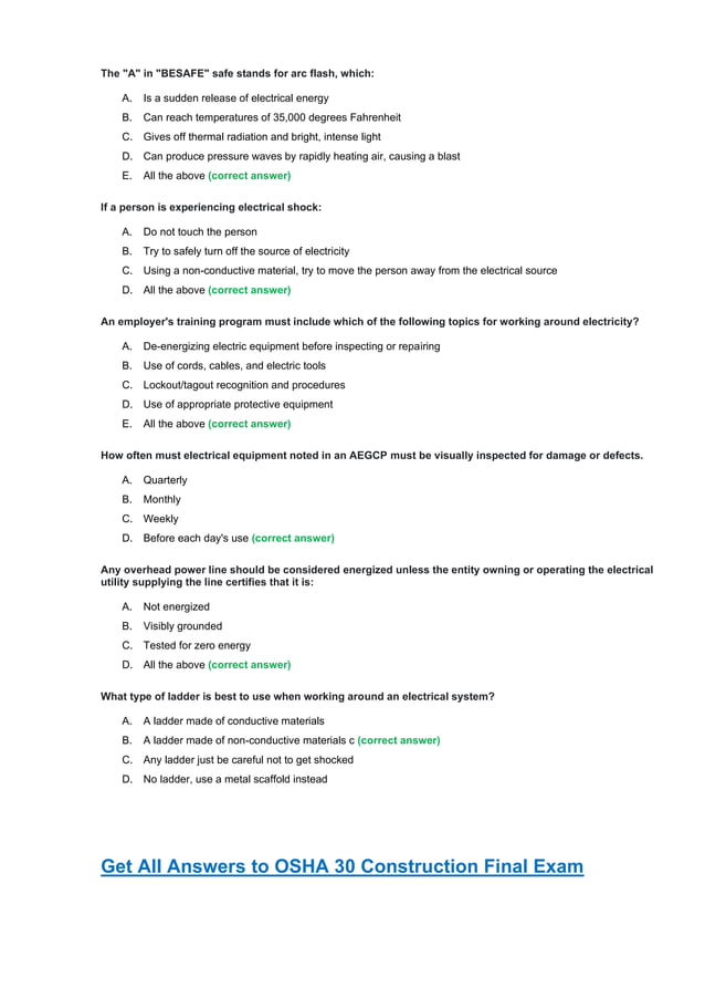 Answer & Question OSHA 30 Final Exam.pdfAnswer & Question OSHA 30 Final ...