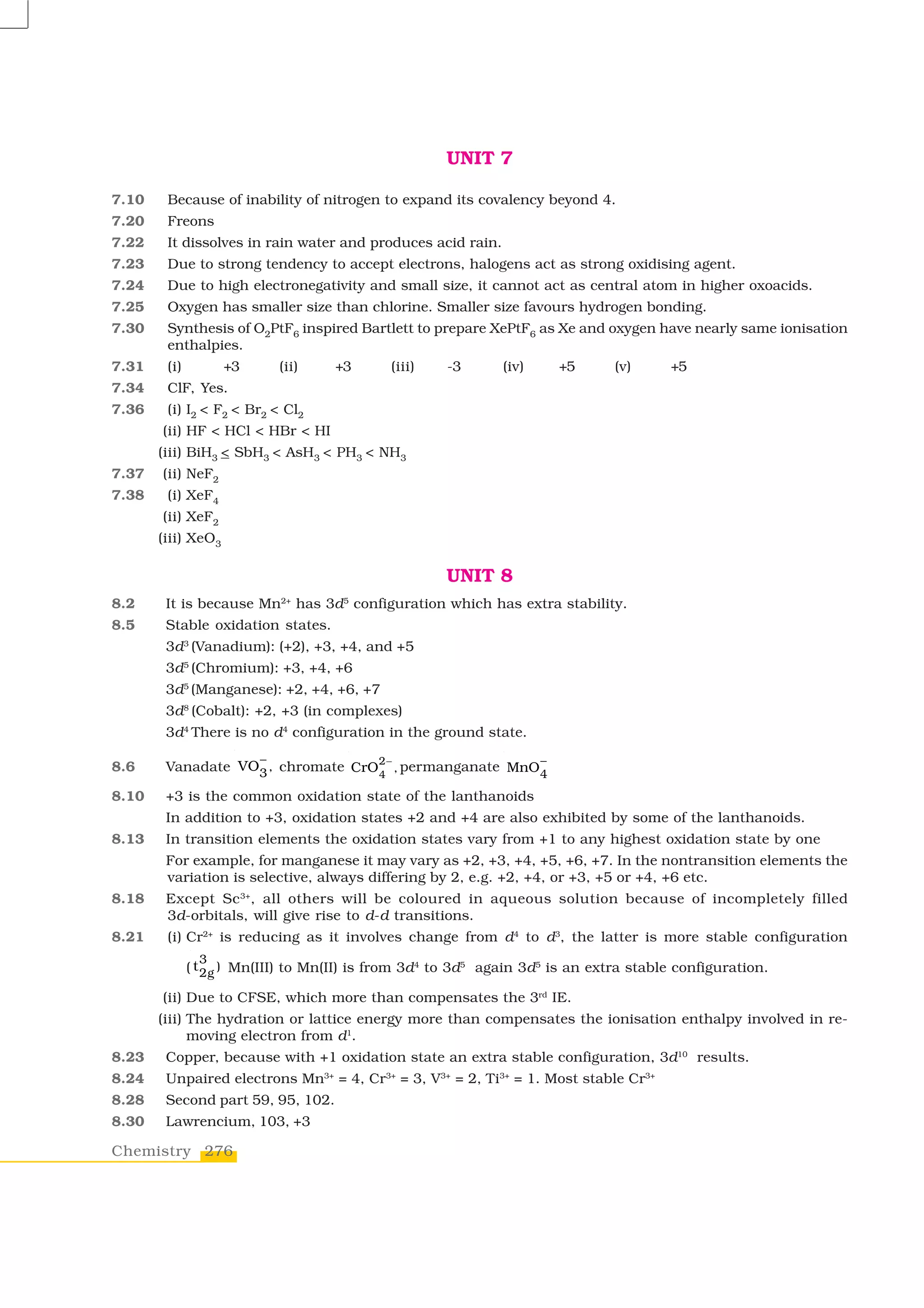 Answers | PDF | Chemistry | Science