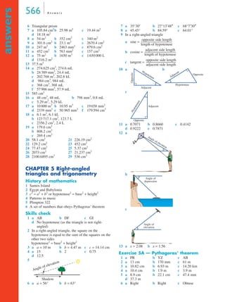 Maths A Textbook - Answers | PDF