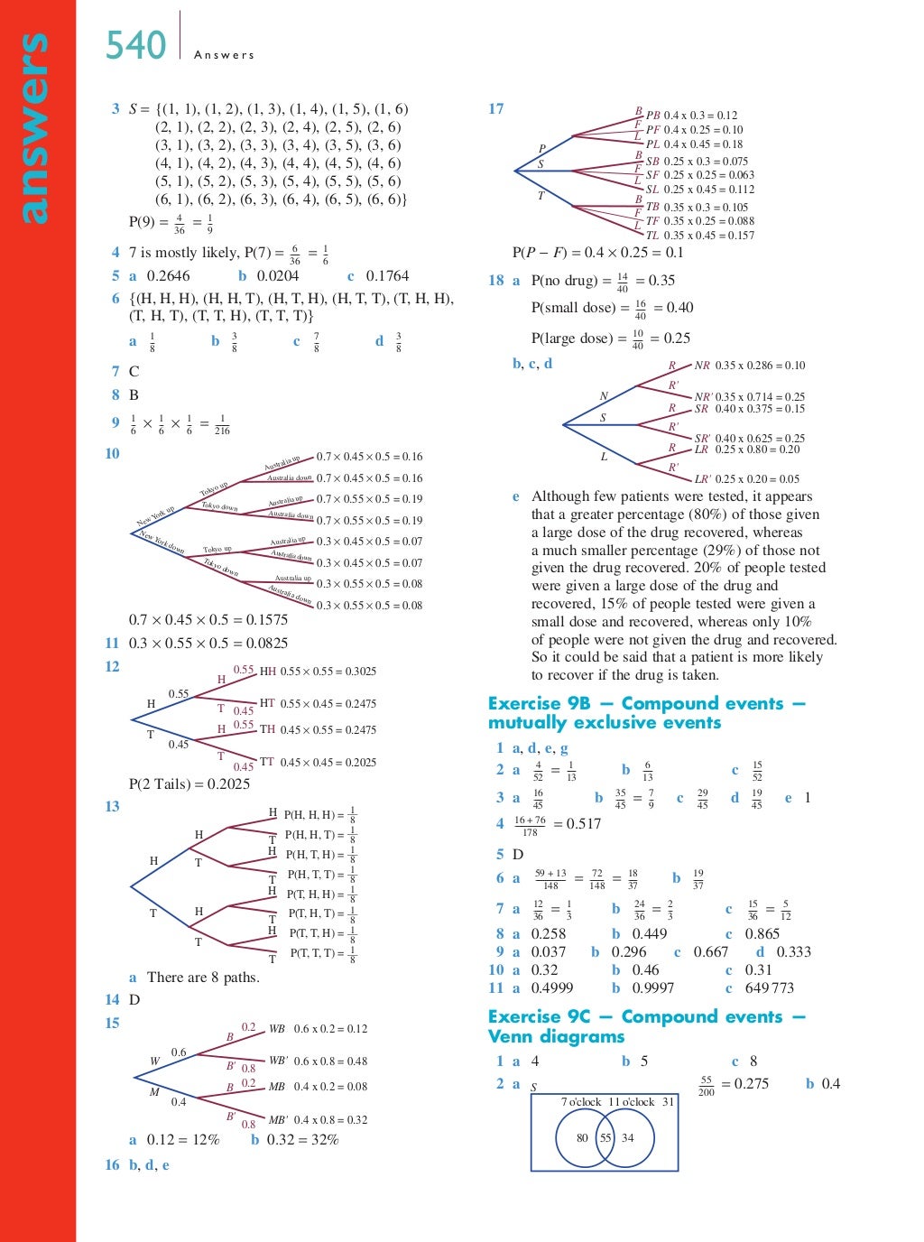 Year 12 Maths A Textbook - Answers