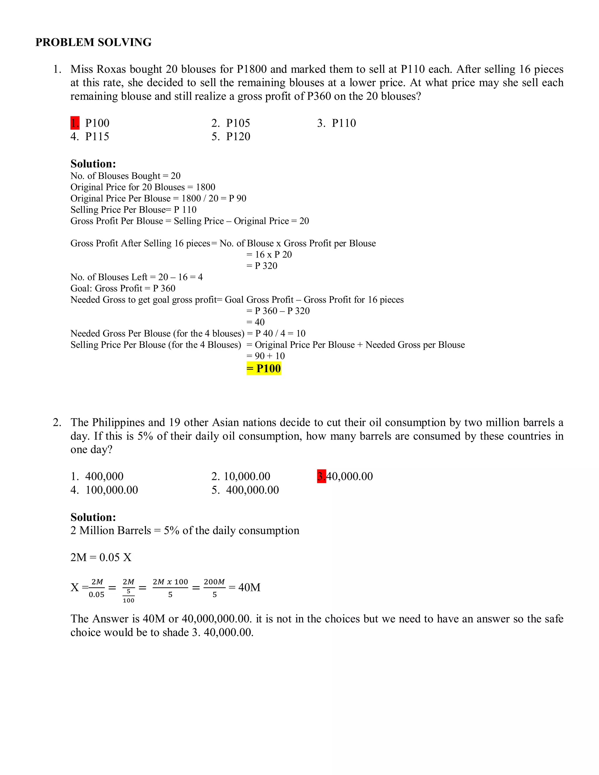 Answers to-philippine-civil-service-reviewer-problem-solving-items-1-to ...