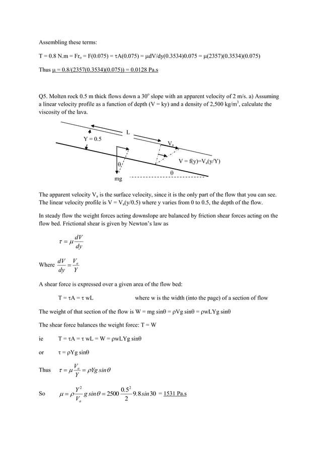 assignment 1 properties of fluids-Fluid mechanics | PDF
