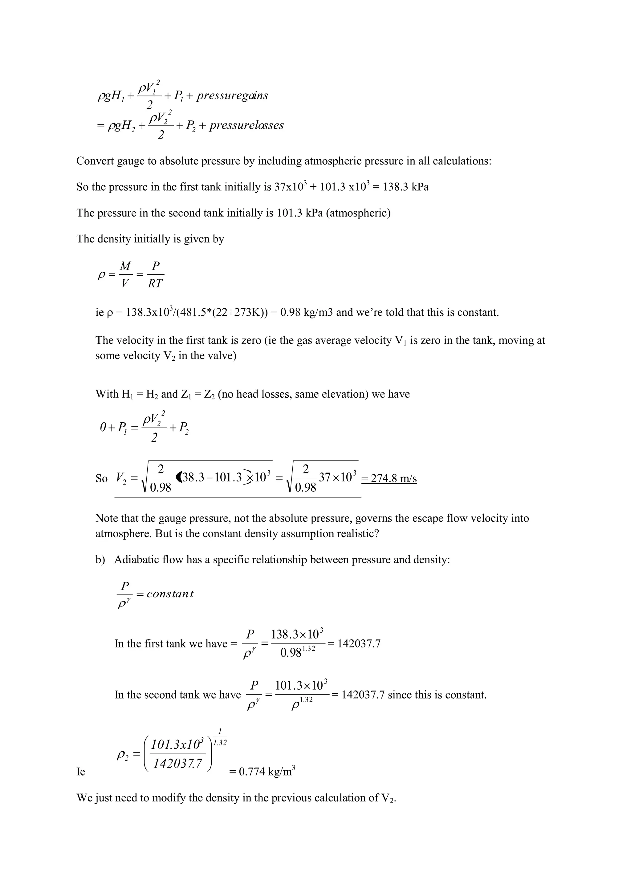 Answers assignment 3 integral methods-fluid mechanics | PDF