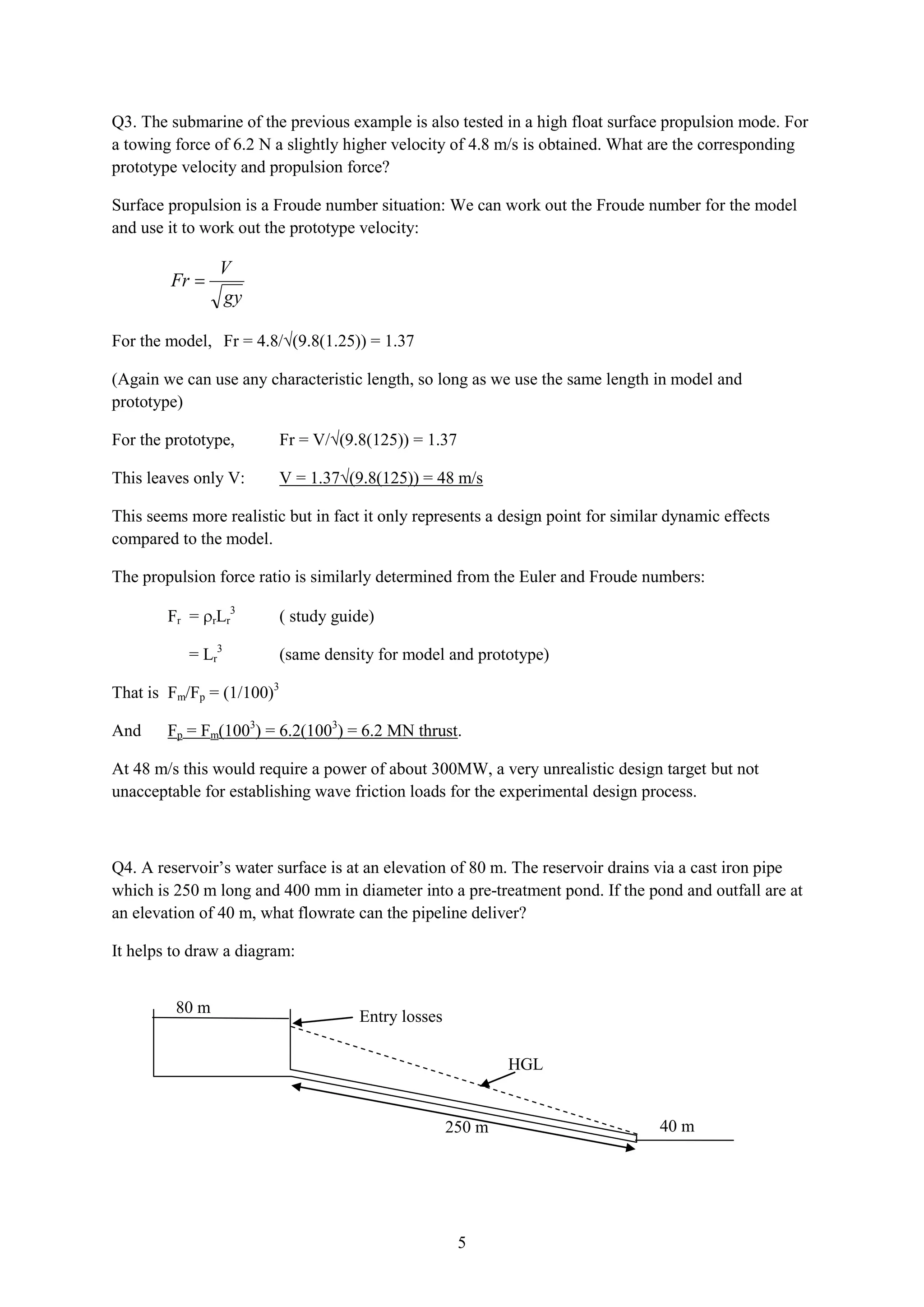 Answers assignment 4 real fluids-fluid mechanics | PDF