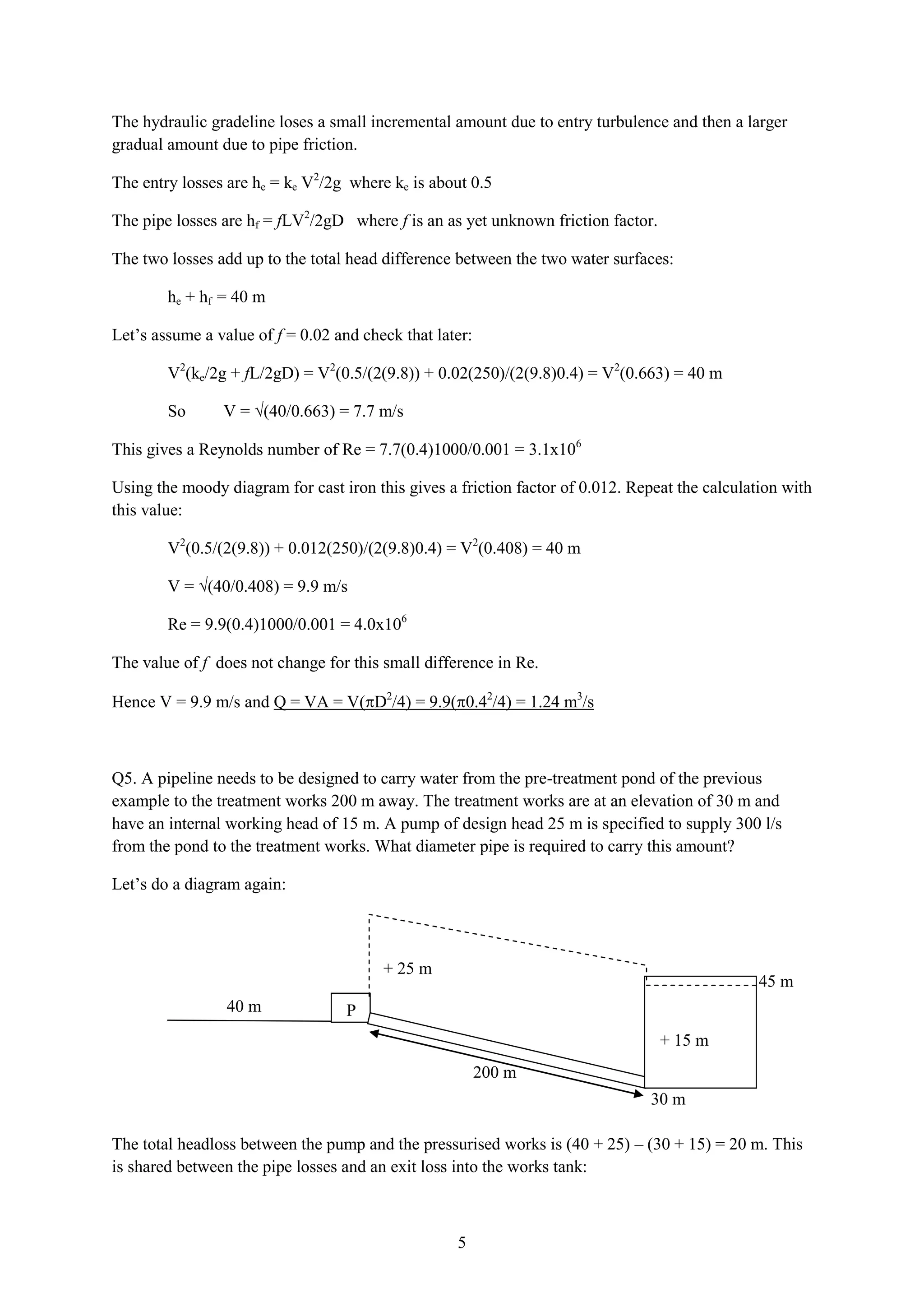 Answers assignment 4 real fluids-fluid mechanics | PDF