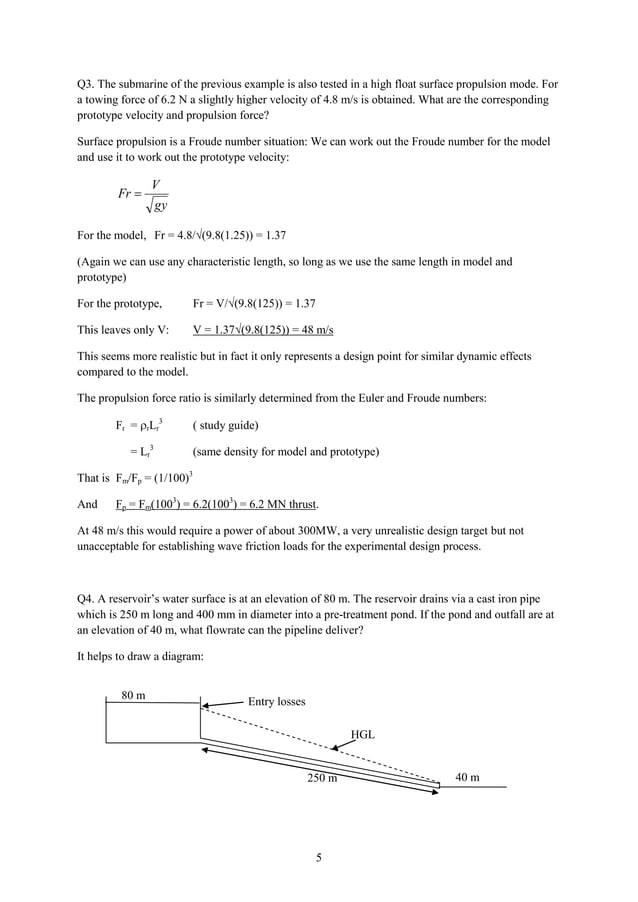 Answers assignment 4 real fluids-fluid mechanics | PDF