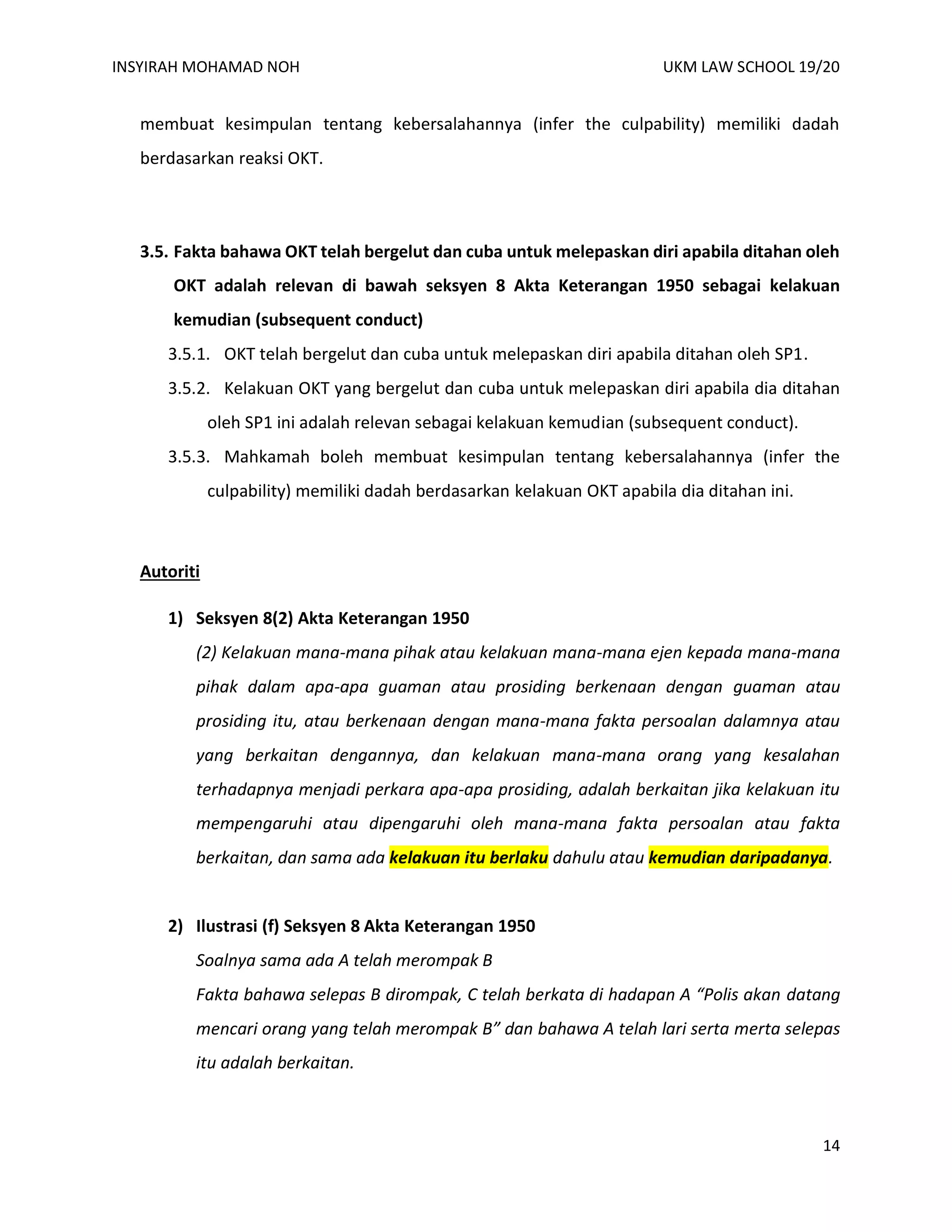 EVIDENCE LAW SECTION 6, 8, 9 | PDF