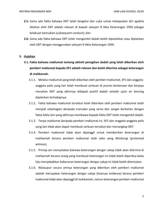 EVIDENCE LAW SECTION 6, 8, 9 | PDF
