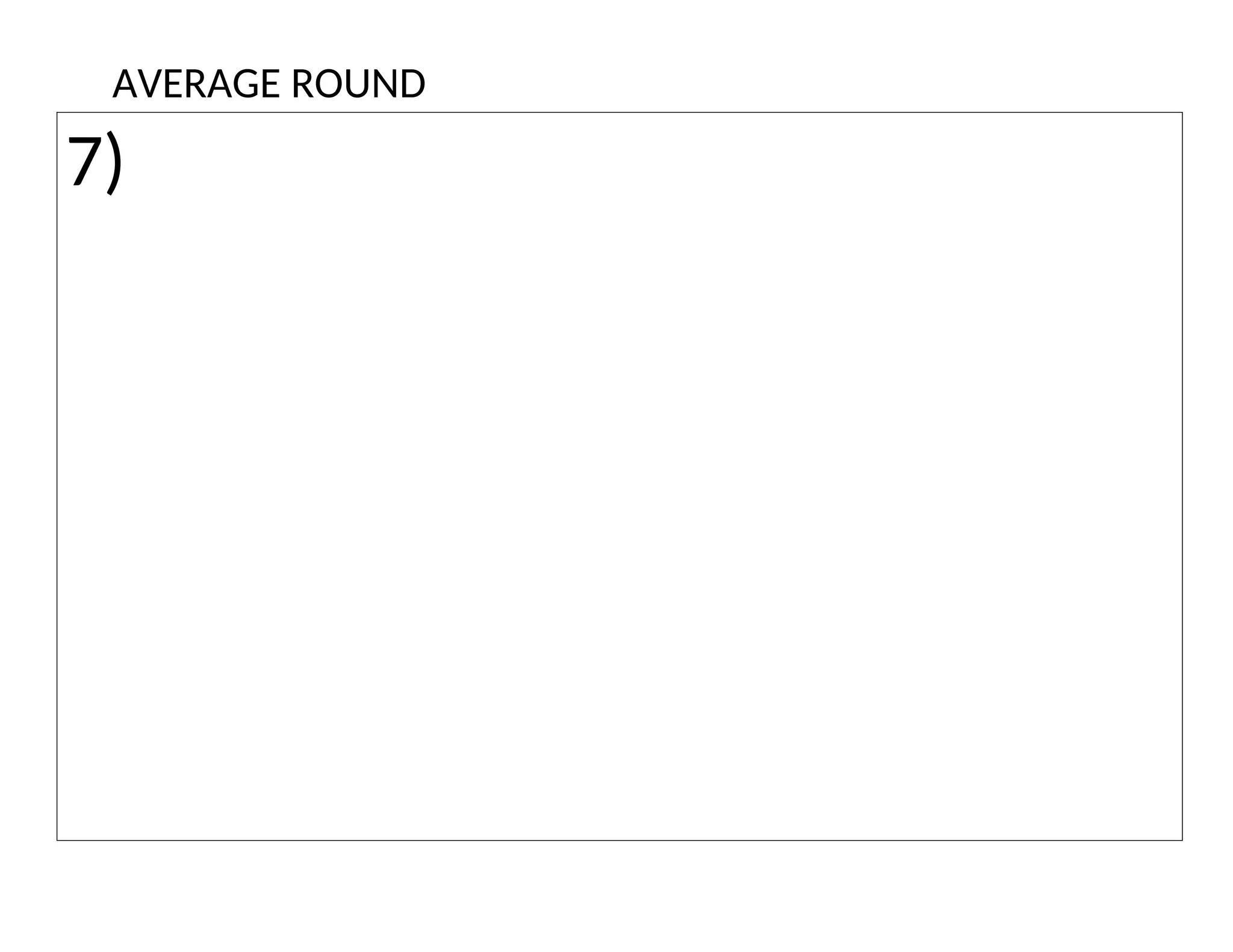 ANSWER SHEET AVERAGE ROUND, quiz bee docs. | DOCX