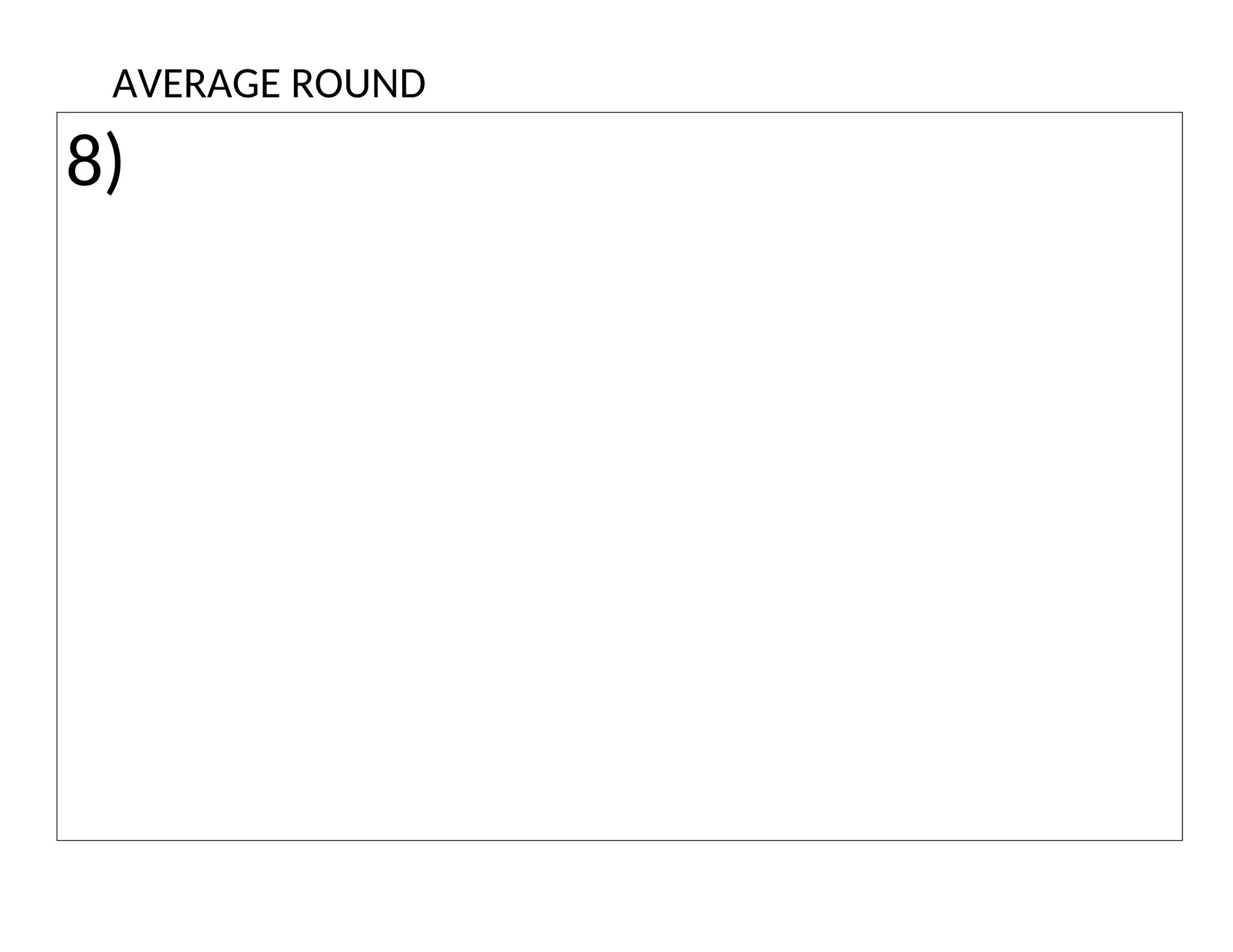 ANSWER SHEET AVERAGE ROUND, quiz bee docs. | DOCX