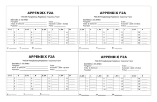 Answer sheets edited for phil iri | PDF
