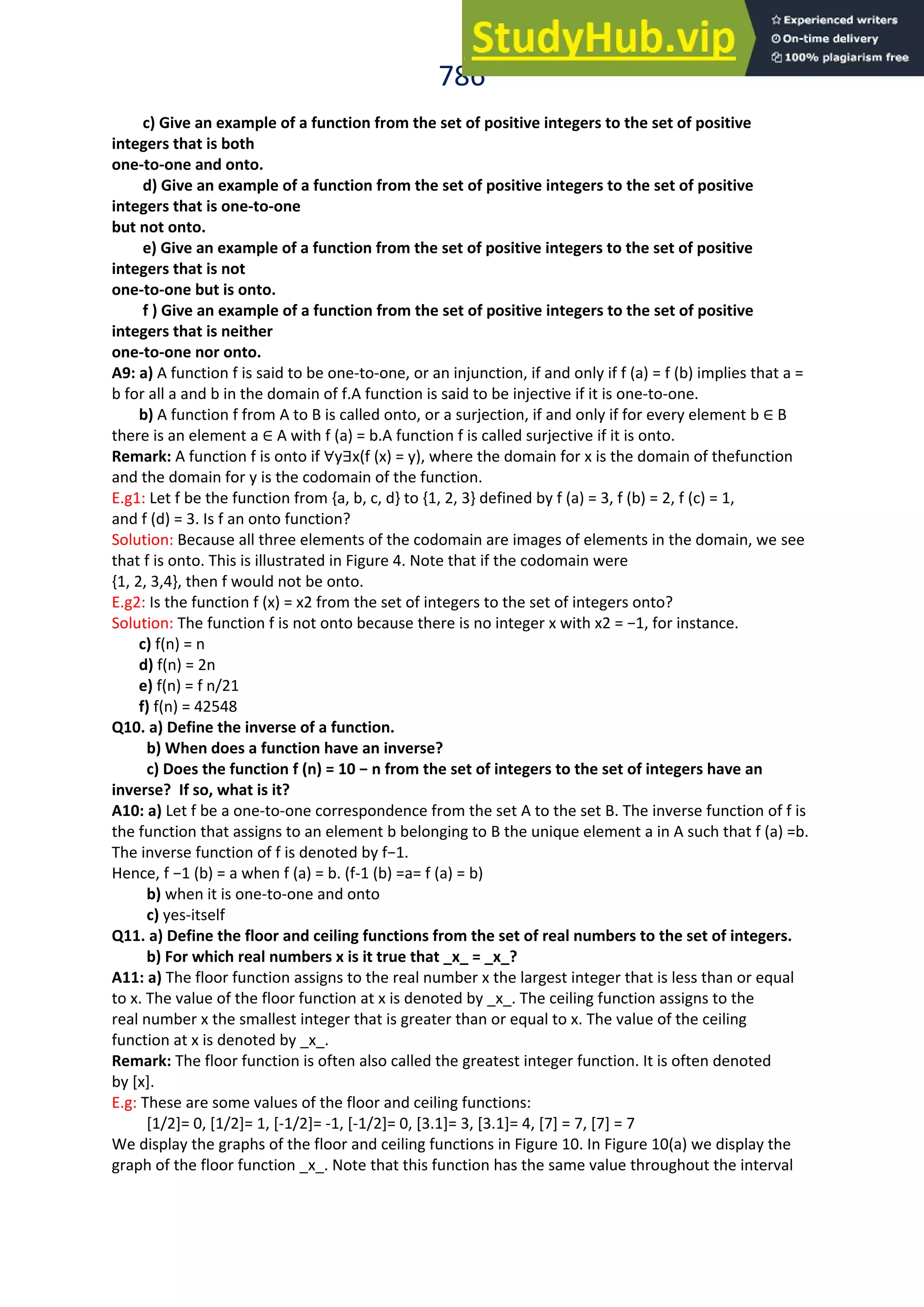 Answers Of Discrete Mathematics | PDF