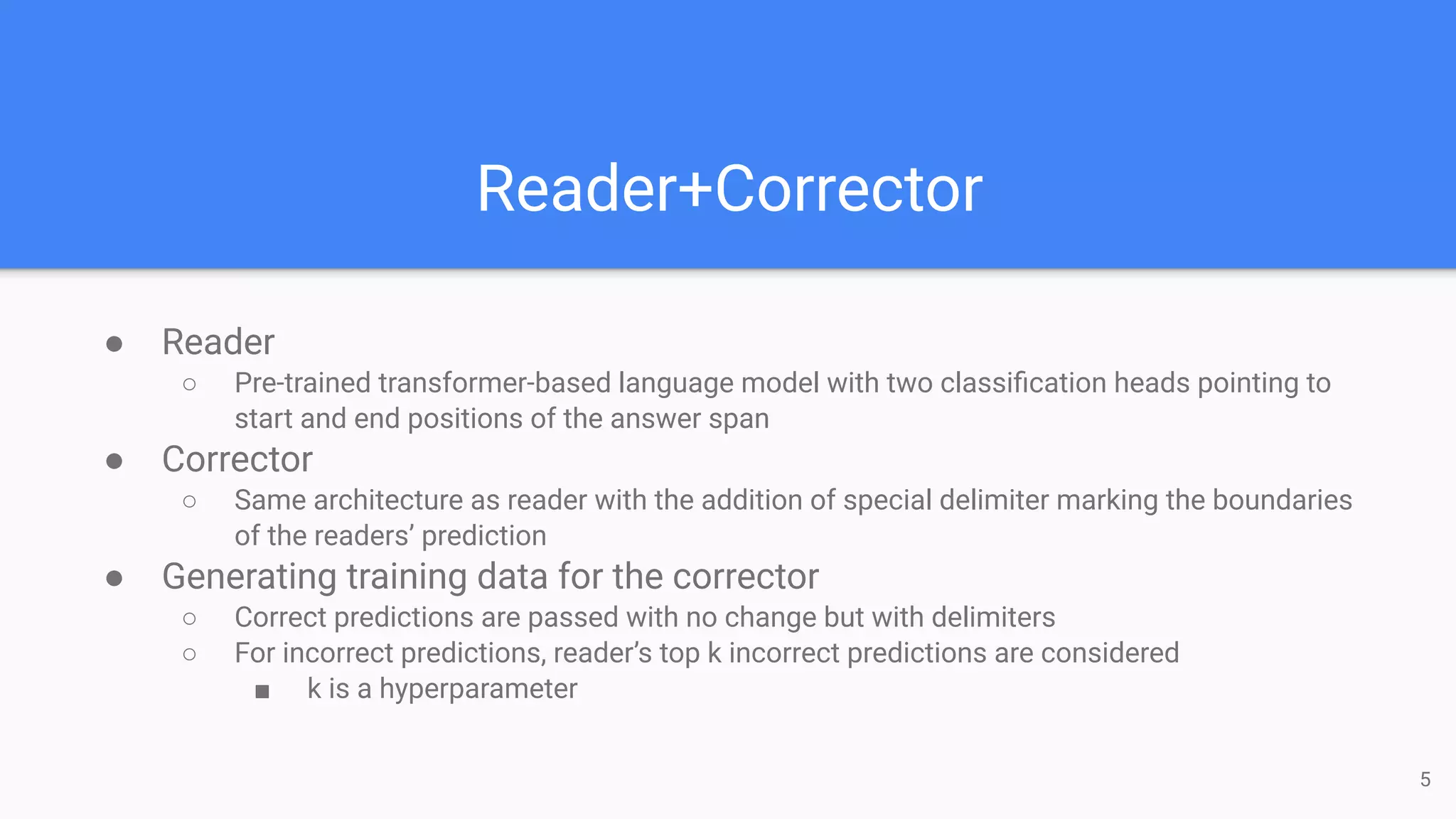Answer Span Correction in Machine Reading Comprehension | PPT