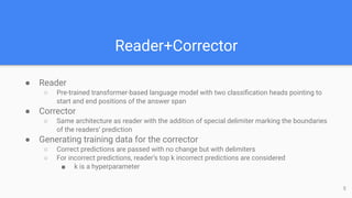 Answer Span Correction in Machine Reading Comprehension | PPT