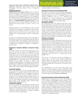 ANSWERS TO BAR EXAMINATION QUESTIONS IN TAXATION LAW ARRANGED BY TOPIC ...