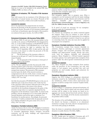 ANSWERS TO BAR EXAMINATION QUESTIONS IN TAXATION LAW ARRANGED BY TOPIC ...