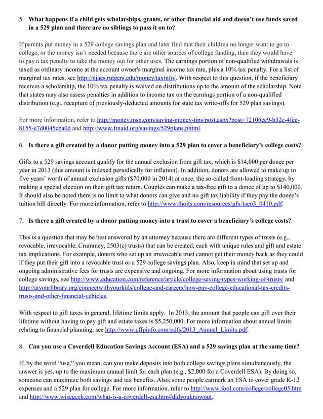 Answers to questions from the paying for post secondary expenses part 1 ...