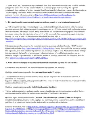 Answers to questions from the paying for post secondary expenses part 1 ...