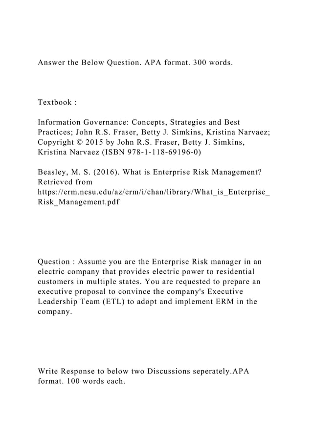 Answer the Below Question. APA format. 300 words.Textbook .docx | Agriculture | Industries