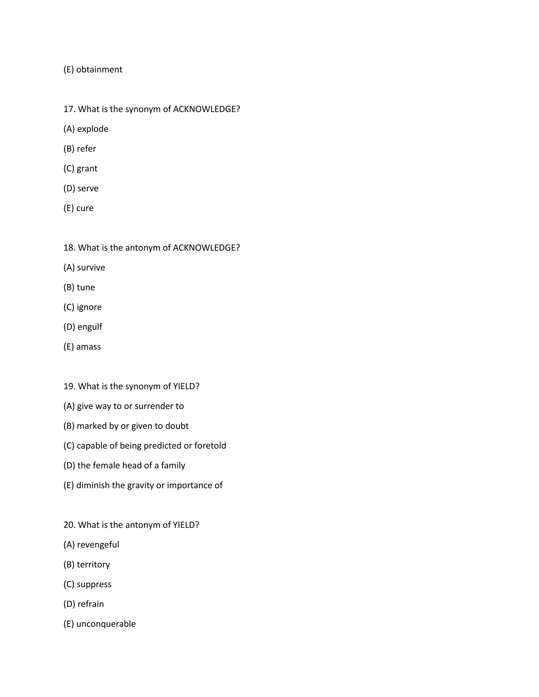 Gmat Vocabulary 2022 | PDF