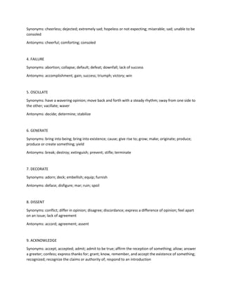 Gmat Vocabulary 2022 | PDF