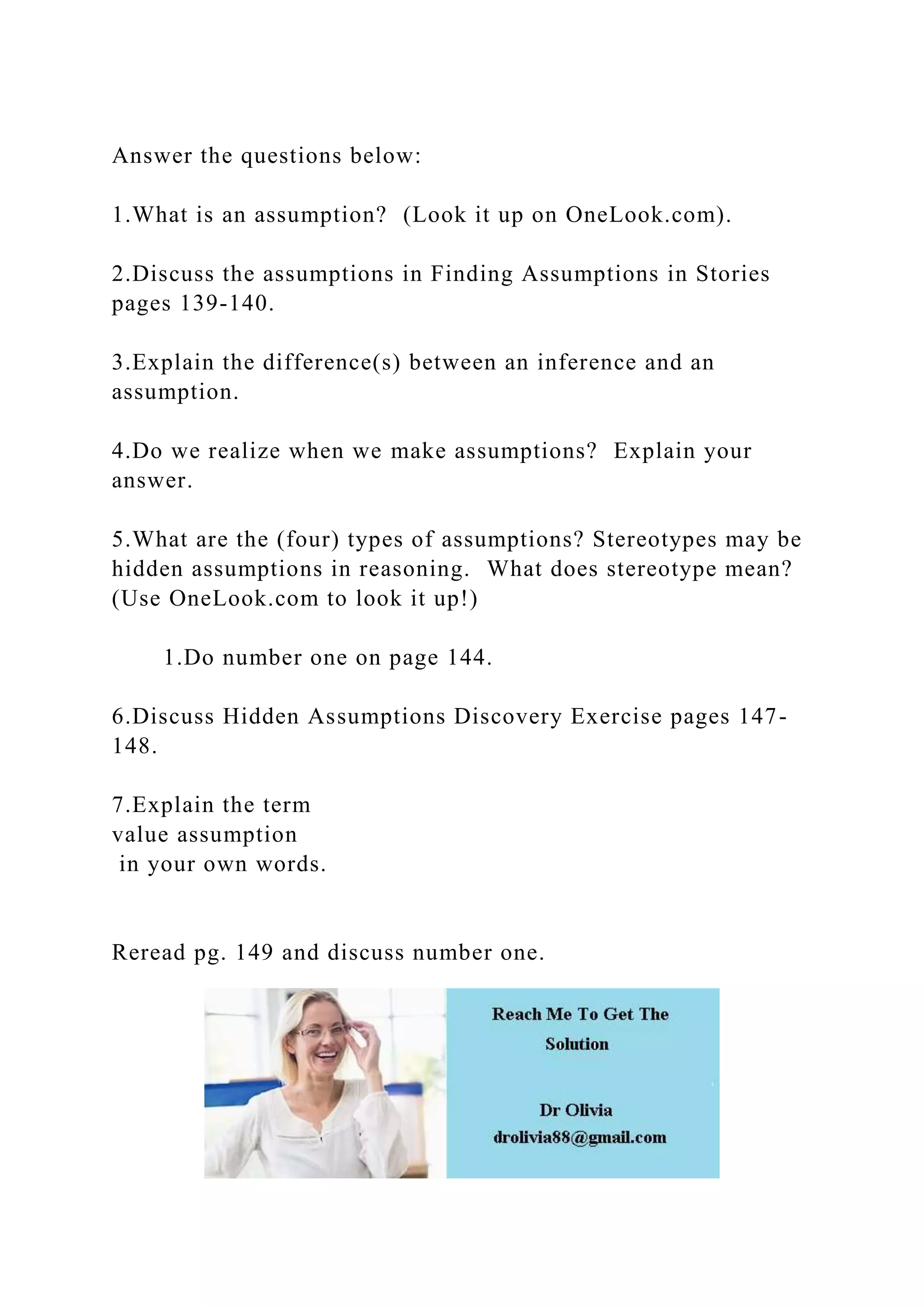 Answer the questions below1.What is an assumption (Look it up.docx