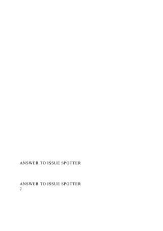 ANSWER TO ISSUE .docx