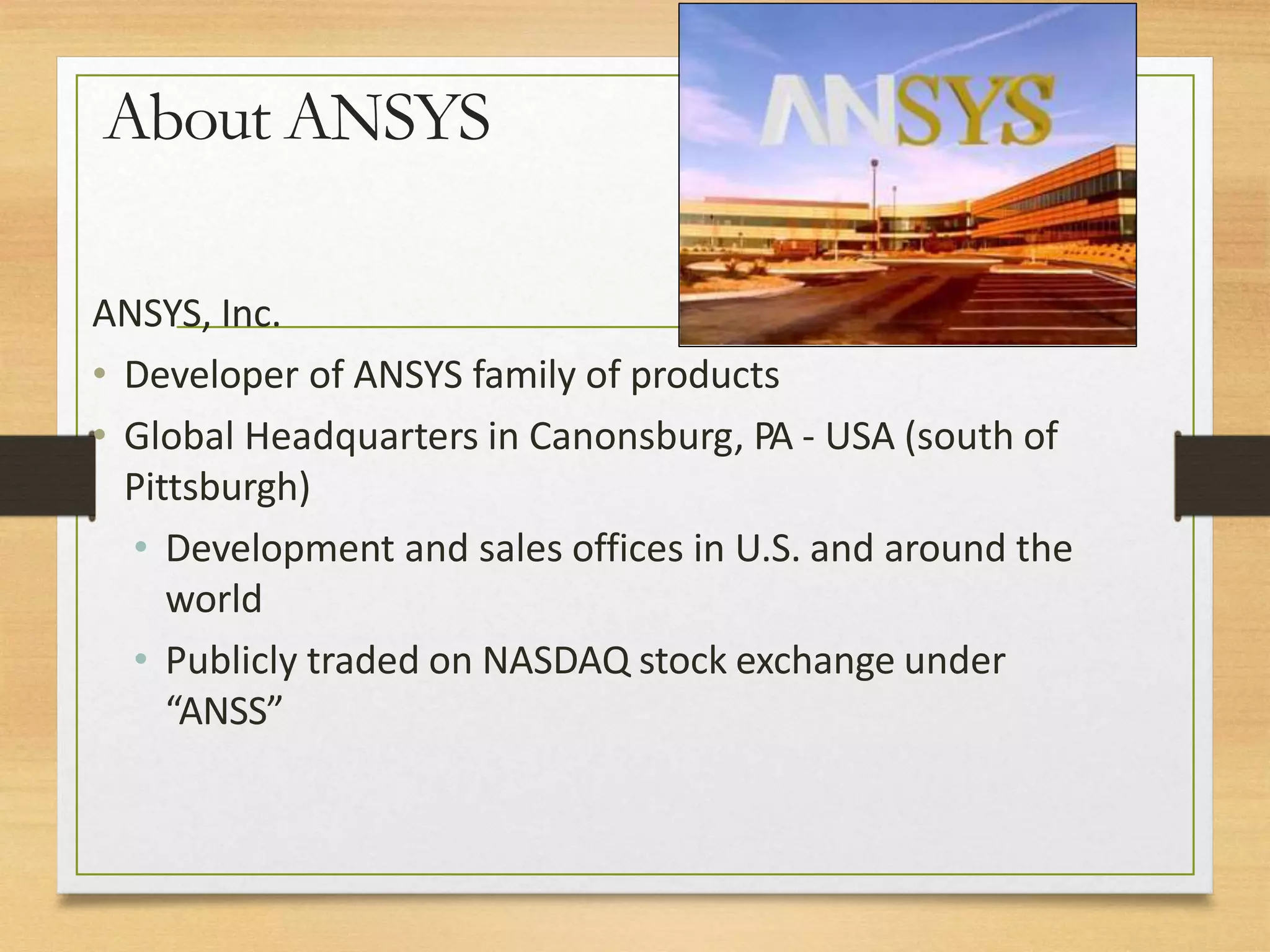 ANSYS.pptx | Physics | Science