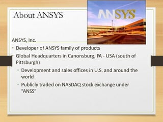 ANSYS.pptx | Physics | Science