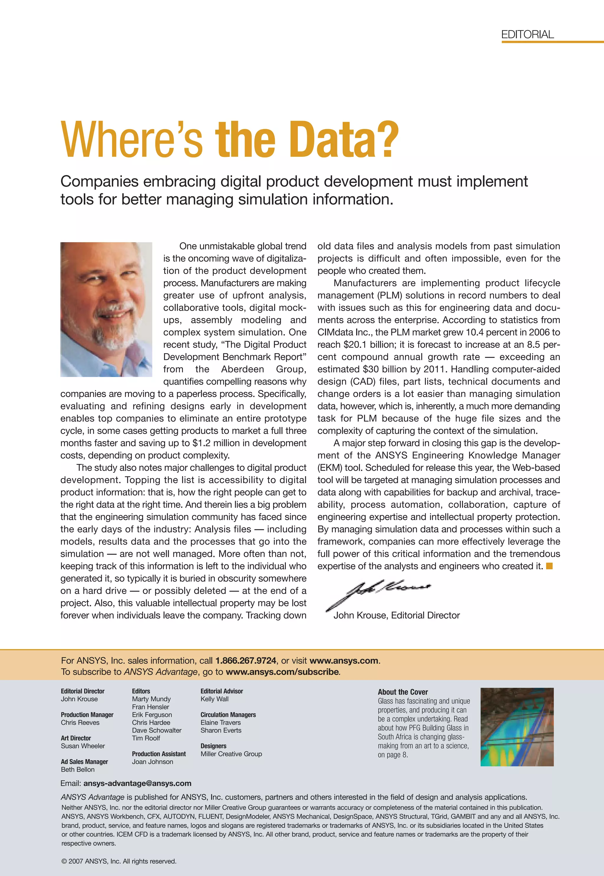 A N S Y S Advantage Volumen 1 Issue 3 2007 | PDF