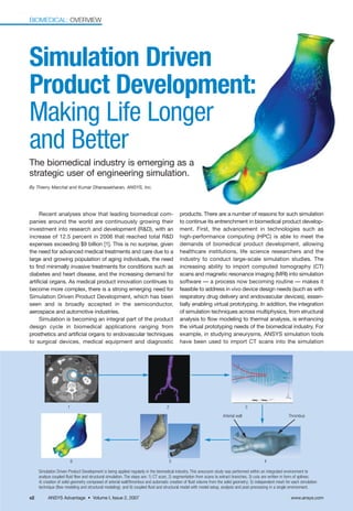 A N S Y S Biomedical Industry | PDF