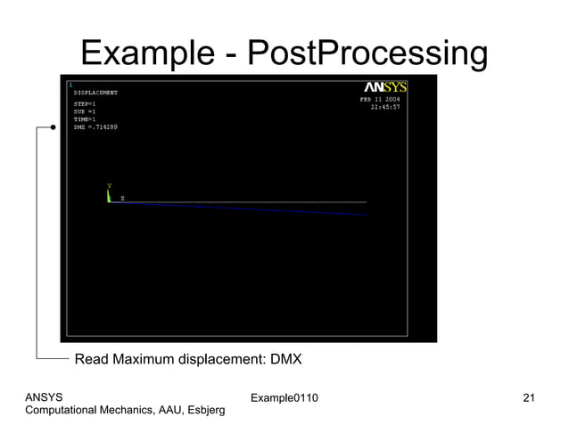 Ansys example0110 2 | PPT