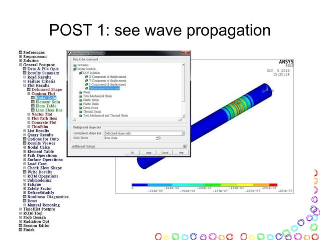 Guided Wave Propagation Simulation by ANSYS | PPSX | Science