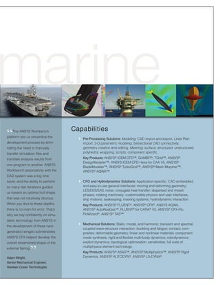 Ansys marine-industry-brochure-pdf | PDF