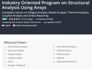 Ansys Structural Analysis | PPTX | Technology & Computing