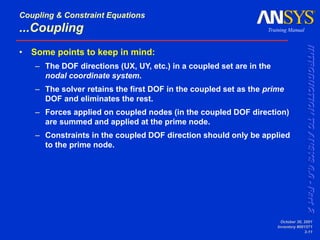 ANSYS_2_03-coupling1.ppt | Physics | Science